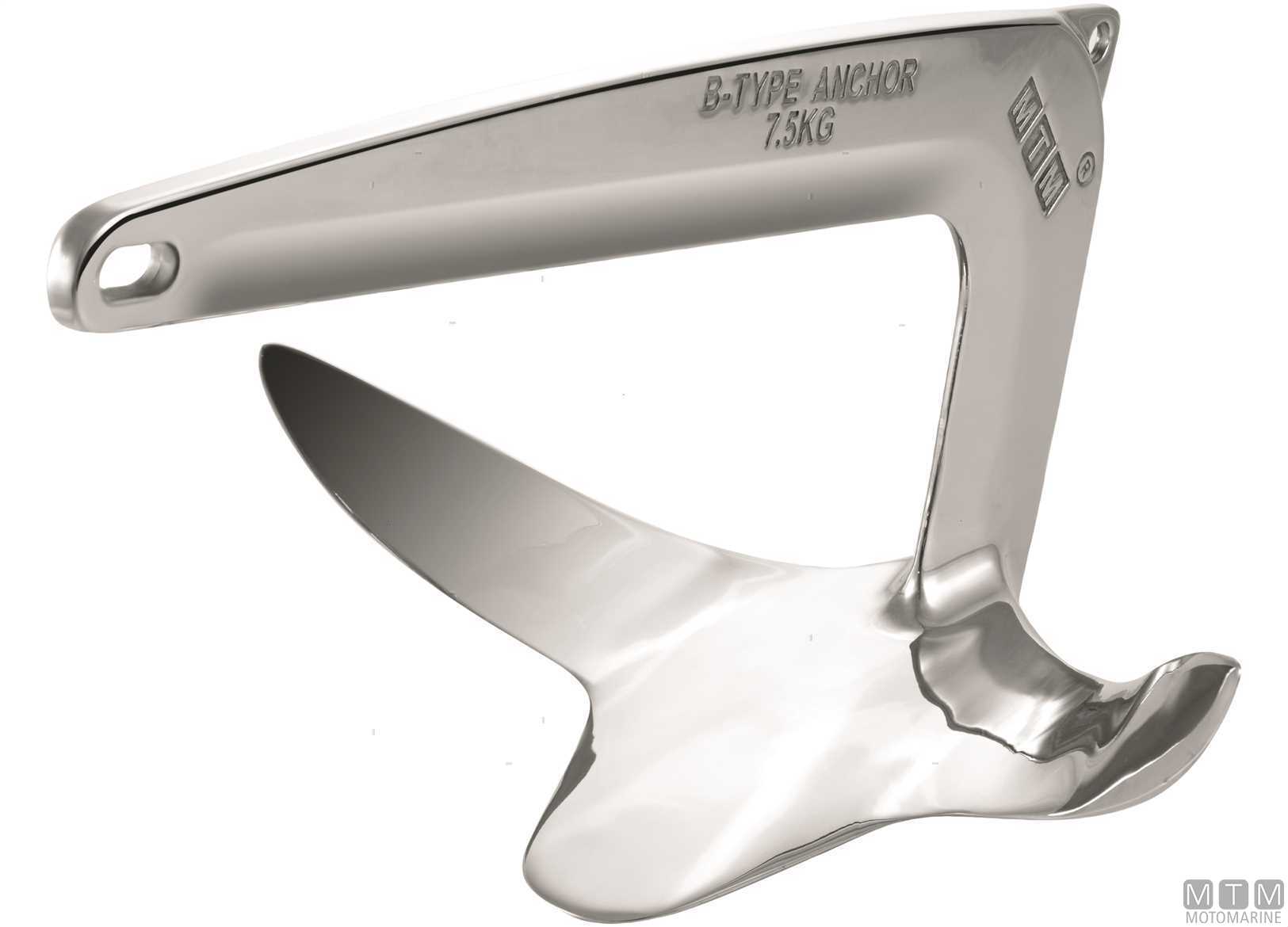 Ancora Bruce B-Type in Acciaio Inox 7,5 Kg - Ancore in Acciaio Inox ...