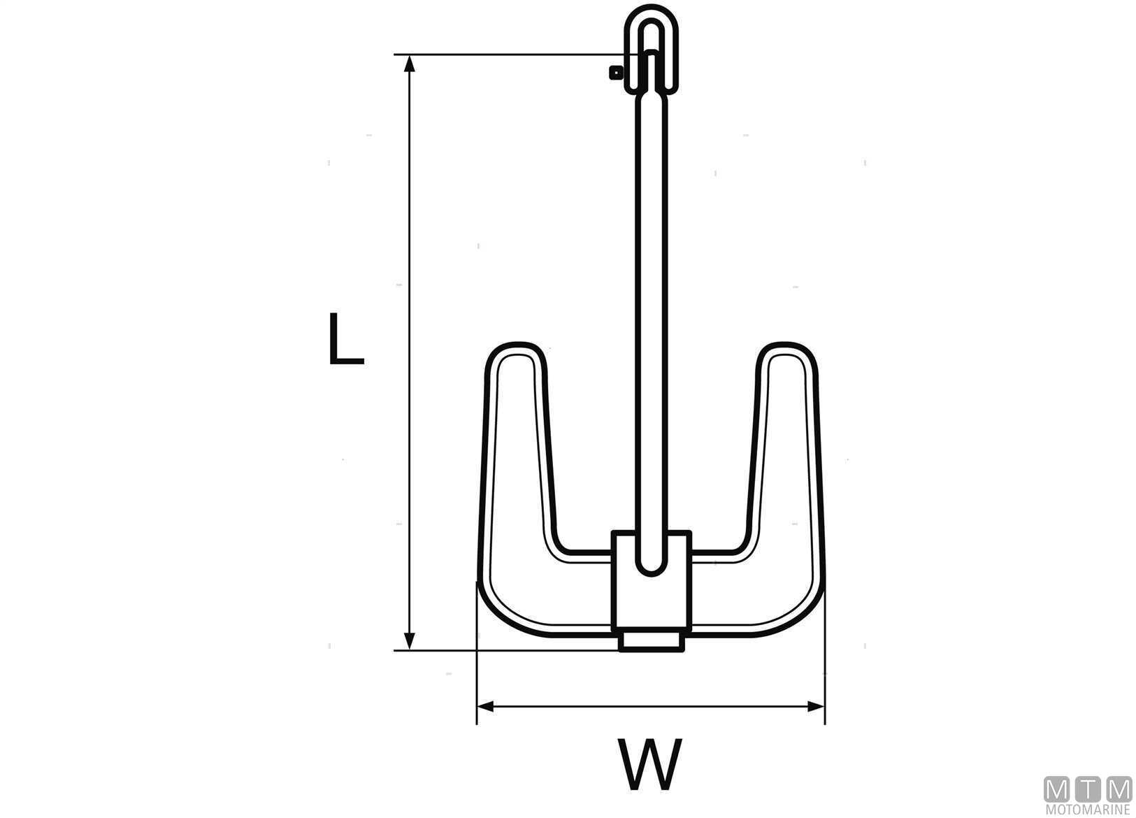 Ancora Hall in Acciaio Zincato 8 Kg - Ancore in Acciaio Zincato - MTO ...