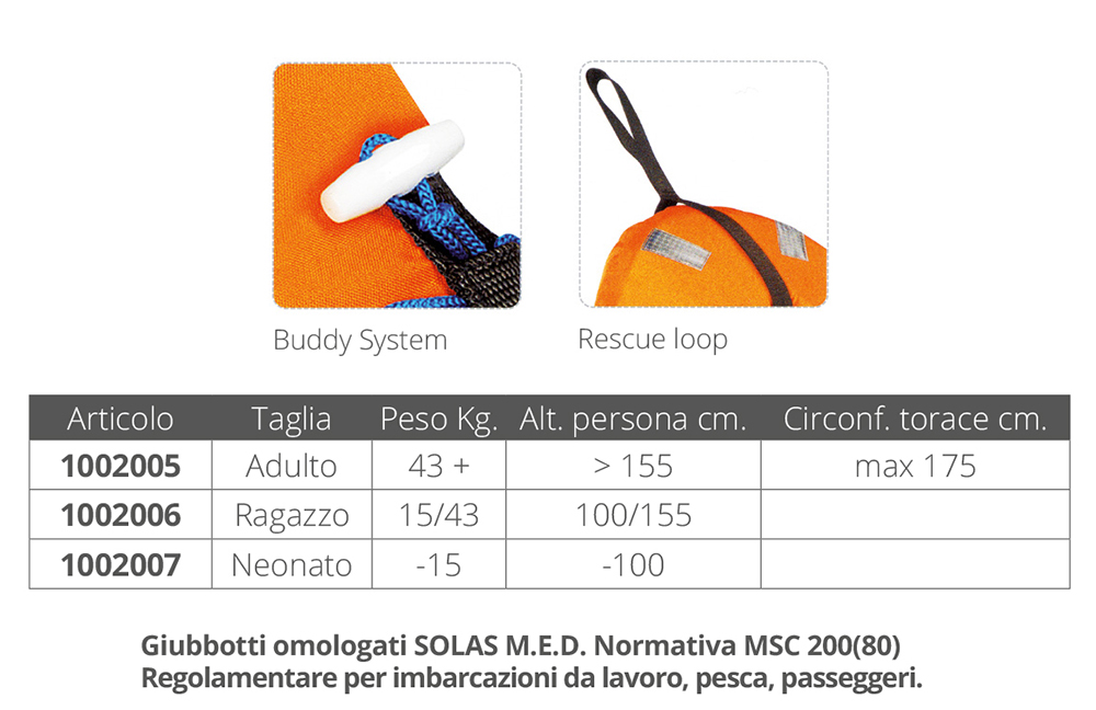 Giubbotto solas mk10 ragazzo - Giubbotti di Salvataggio - MTO Nautica Store