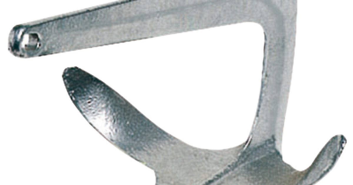 Ancora Trefoil in Acciaio Zincato 5 kg - Ancore in Acciaio Zincato ...