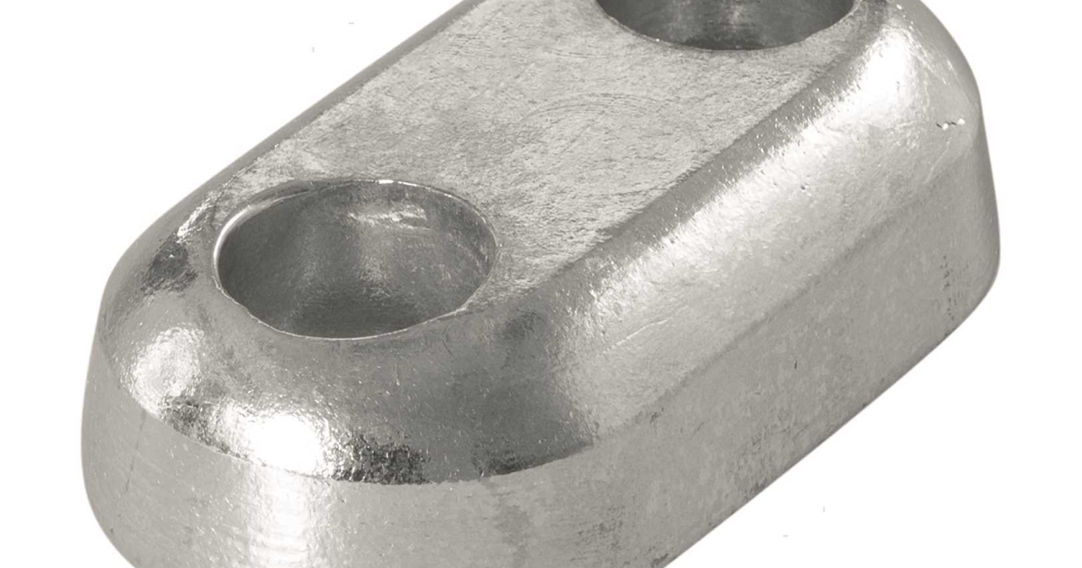 Anodo piastra carena l110 zn - Anodi e Zinchi Nautici per ...