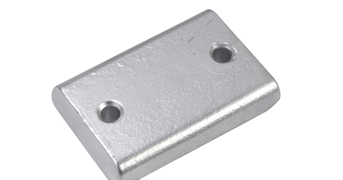 Anodo rettangolare 130x50x17 - Anodi e Zinchi Nautici per ...