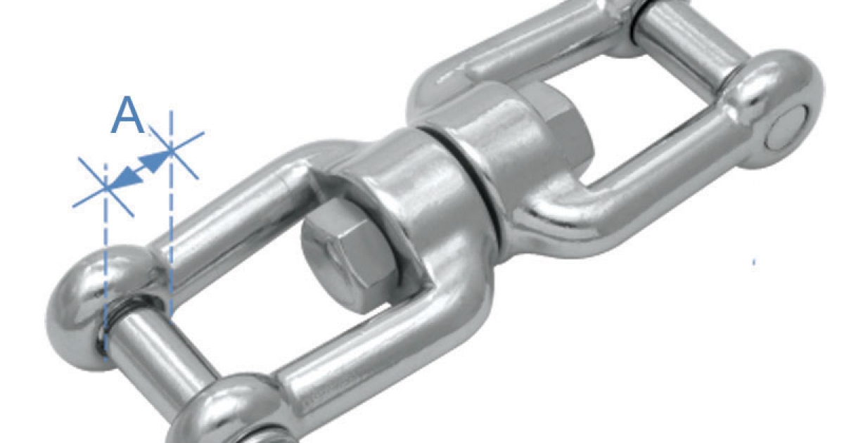 Doppio grillo girevole, Inox 316, 8mm - Grilli e Moschettoni - MTO ...