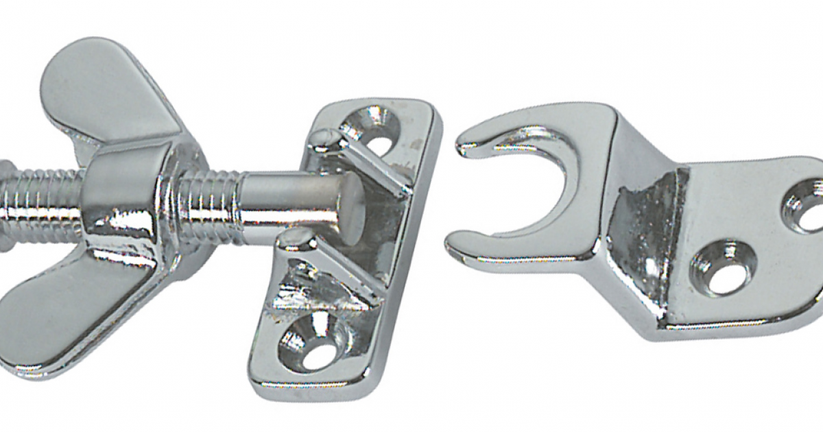 Ferma Oblò in Ottone Cromato - Fermaporte in Acciaio Inox e Ottone ...