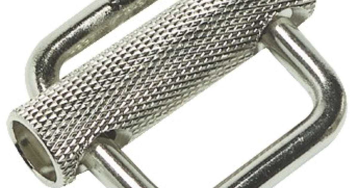 Fibbia con Cursore in Acciaio Inox mm 40 - Fasce Puntapiedi, Fibbie ...