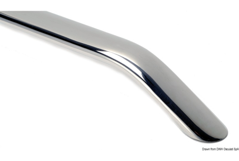Maniglione Corrimano in Acciaio Inox 20x40 mm 1525 mm - Passamani ...