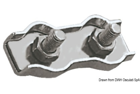 Morsetto Semplice in Acciaio Inox 5 mm - Tenditori e Accessori - MTO ...