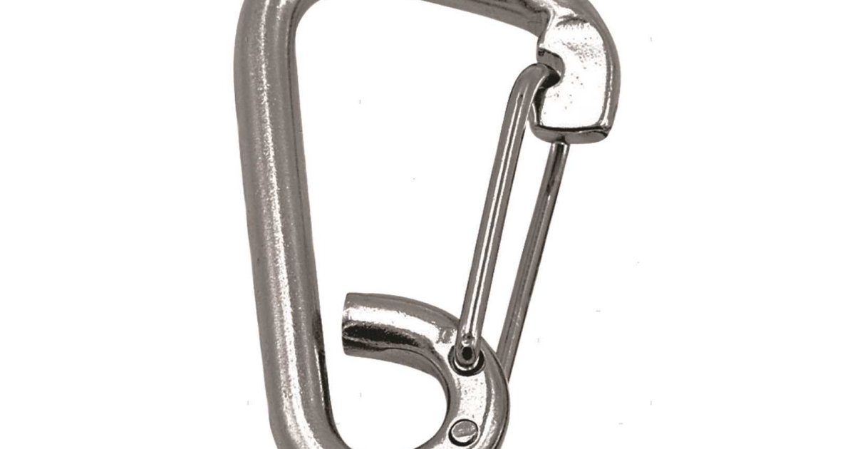 Moschettone a molla d8mm inox - Grilli e Moschettoni - MTO Nautica Store