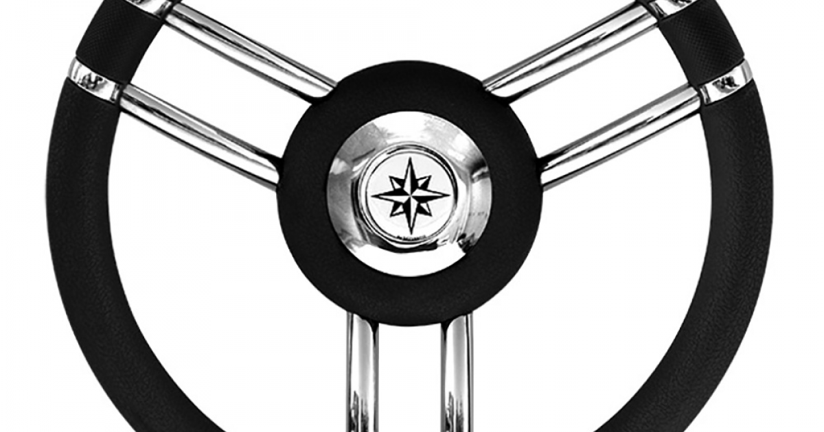 Ruota timone t27 nero Ø mm.350 - Ruote Timoni e Volanti - MTO Nautica Store