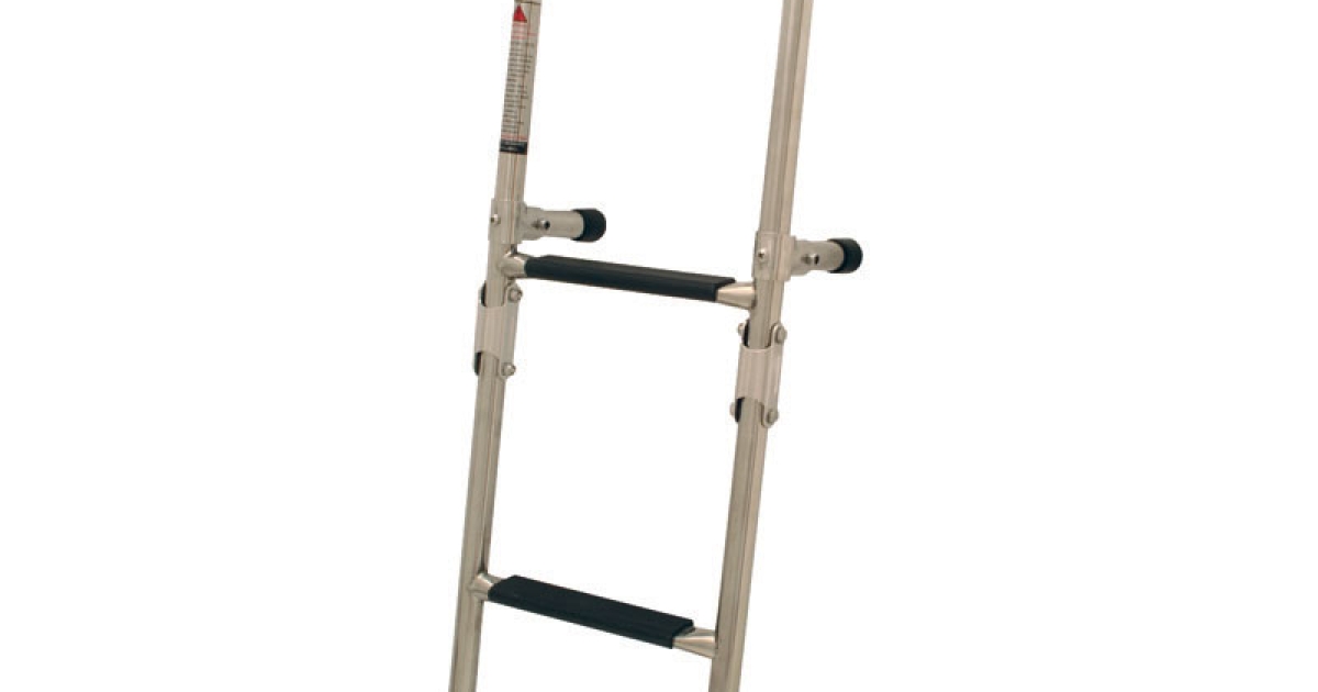 Scaletta pieghevole poppa 1+2gradini Inox316 257x596mm - Scalette di ...