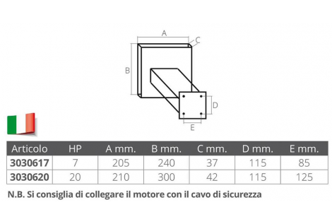 Supporto Motore Basculante 7 HP - Supporti Motore a Ribalta e a ...