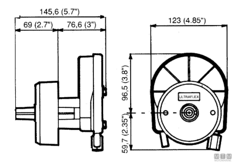 Timoneria Rotativa Ultraflex T67W con Coprimozzo Bianco - Timonerie ...