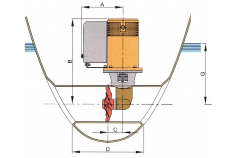 Kit bow propeller vetus 25 - Eliche di Prua e Manovra Vetus - MTO ...